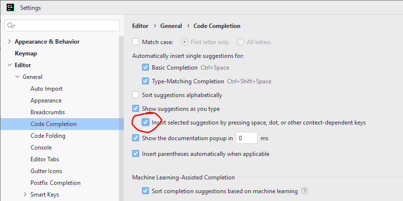 Insert Selected Suggestion By Pressing Space Doesnt Work Properly With `if``else` · Issue 