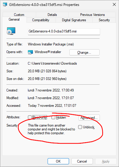Installer Doesnt Run After Download With No Error Message · Issue 10351 · Gitextensions 