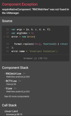 "RNCWebView" was not found in the UIManager · Issue #1889 · react-native-webview/react-native ...