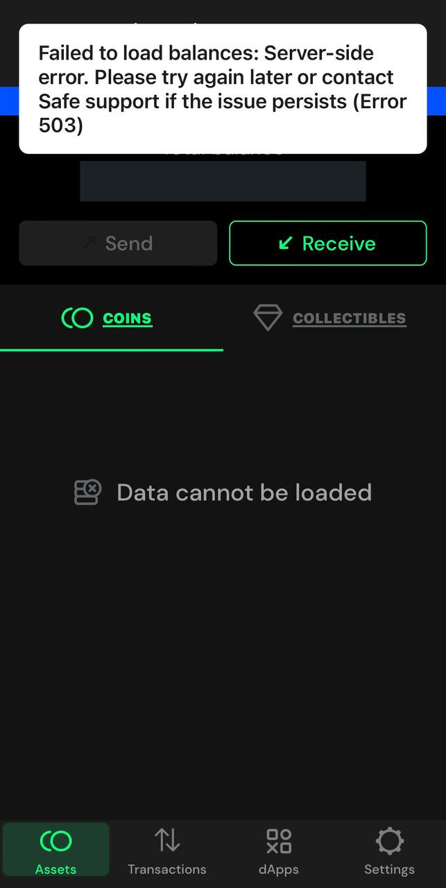 [Base] Failed to load balances: Server-side error · Issue #260 · 5afe/safe-support · GitHub