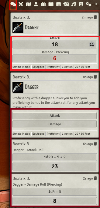 Post-roll + - buttons to add advantage or disadvantage to an existing single roll · Issue #31 ...