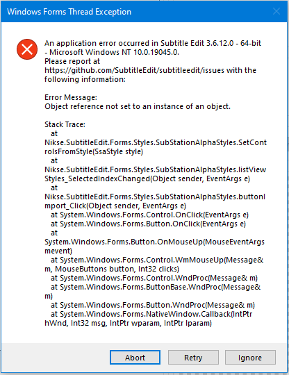 Error on import ssa styles · Issue #6808 · SubtitleEdit/subtitleedit · GitHub