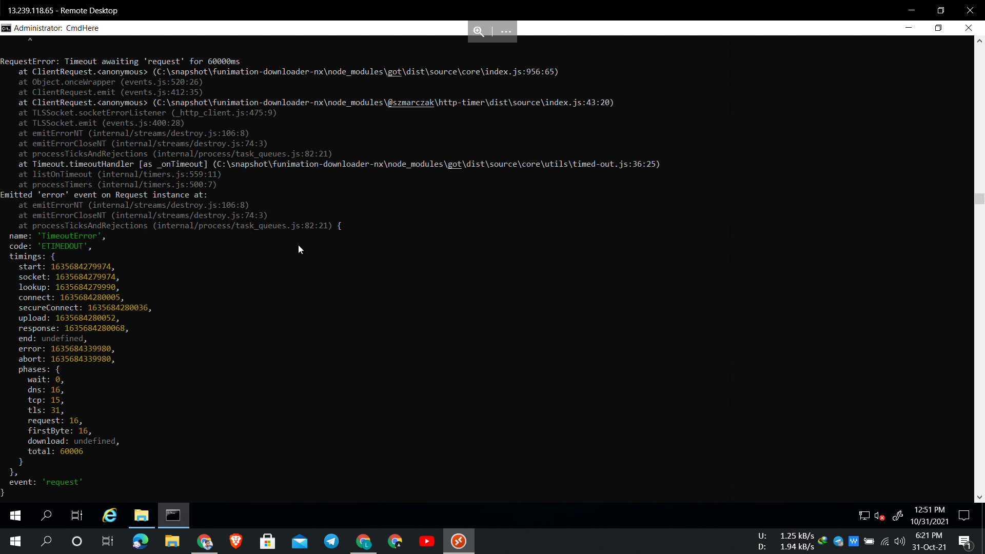 Error Timeouterror In Batch Downloads · Issue 132 · Anidlmulti Downloader Nx · Github 