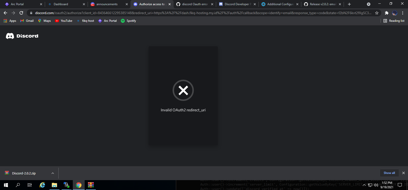 discord Oauth error · Issue #194 · Ctrlpanel-gg/panel · GitHub