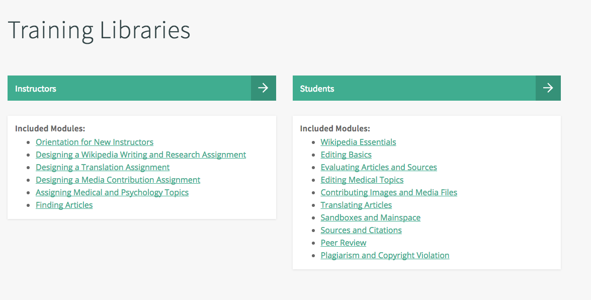 Training Libraries index should have links directly to individual trainings · Issue #1330 ...