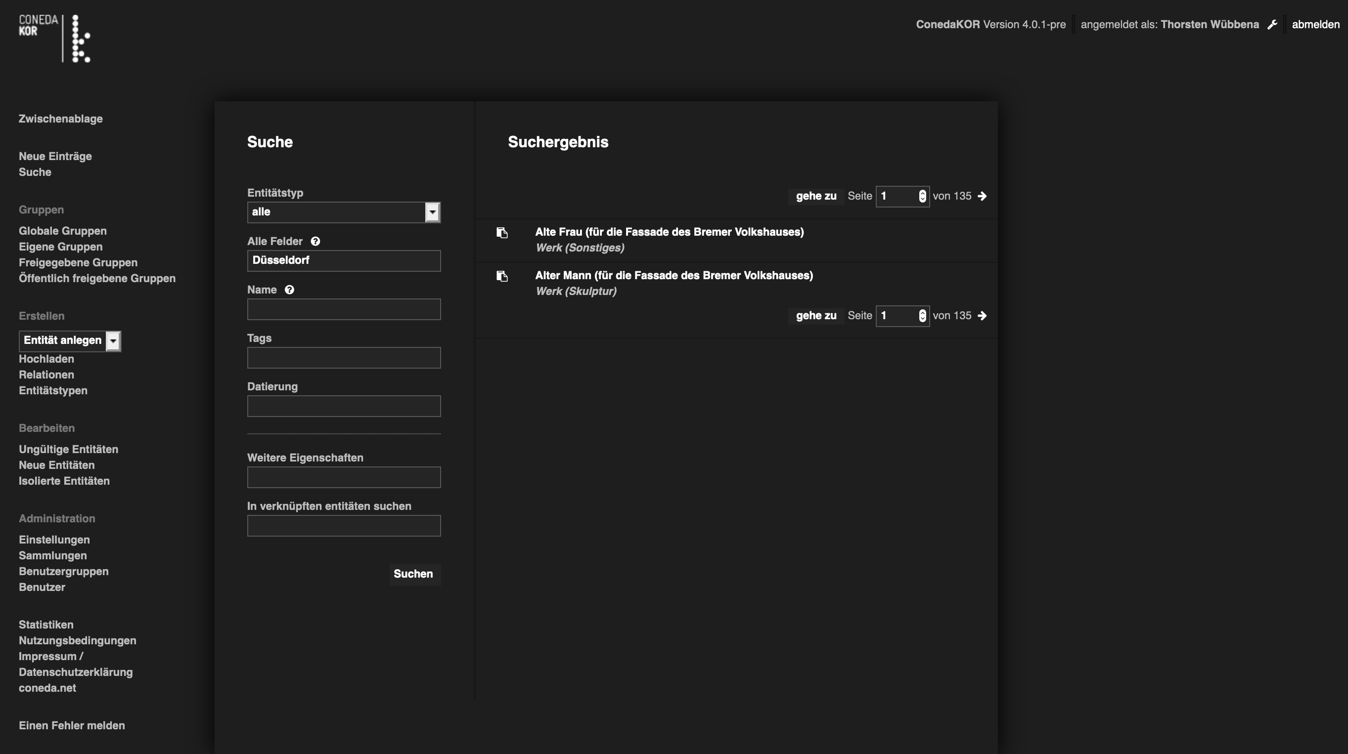 Problems with the search · Issue #270 · coneda/kor · GitHub