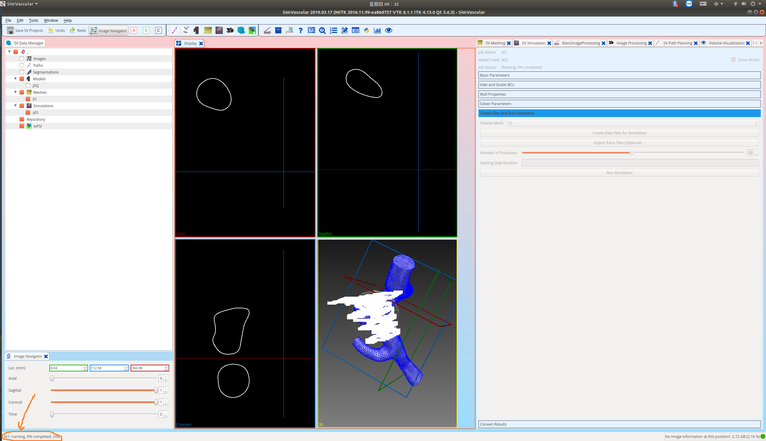 Running 0% completed · Issue #979 · SimVascular/SimVascular · GitHub