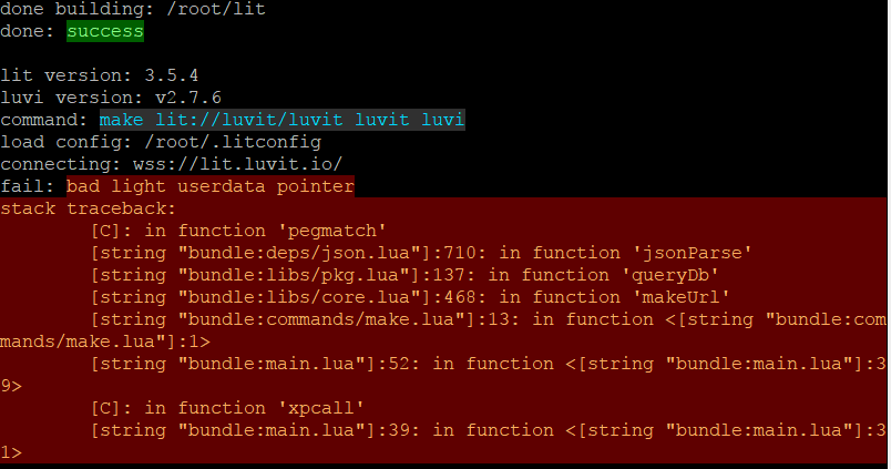Install error 'bad light userdata pointer' · Issue #1000 · luvit/luvit · GitHub