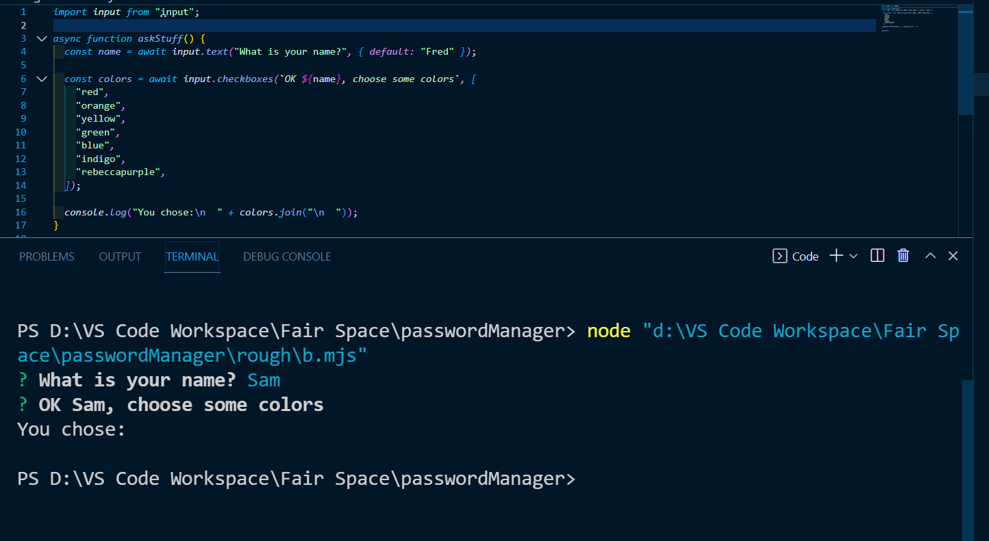 Not getting the input · Issue #4 · callumlocke/input · GitHub