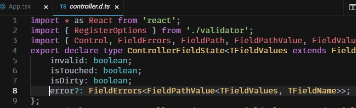 [Bug]: FieldState errors wrong typings · Issue #6653 · react-hook-form ...