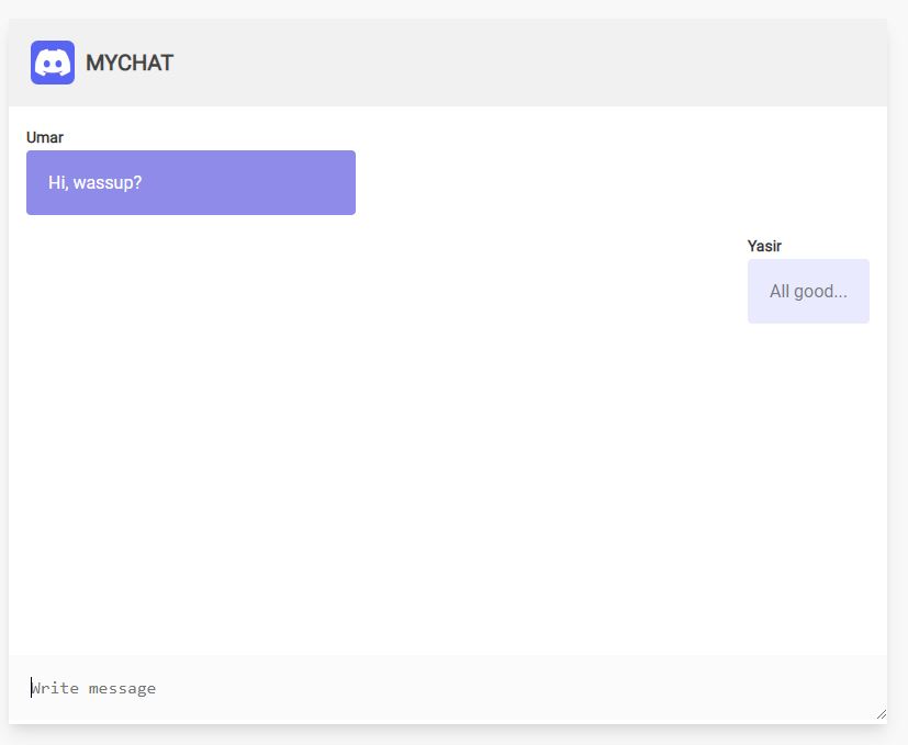 GitHub - MuhammadYasirSiraj/Chat-App: Chat App works like an group live chatting session
