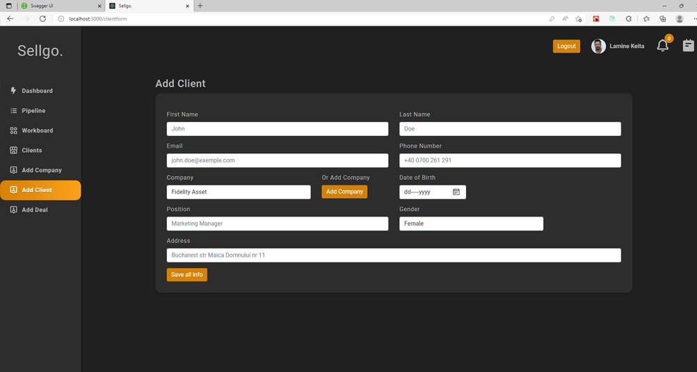 GitHub - keitkalon/Sellgo: app that helps sellers manage their sales - built with .Net C# and ...