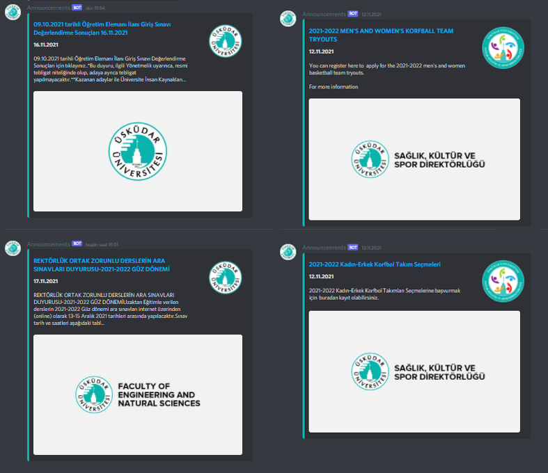 GitHub - tscburak/AnnouncementBot: Announcement Bot for Discord