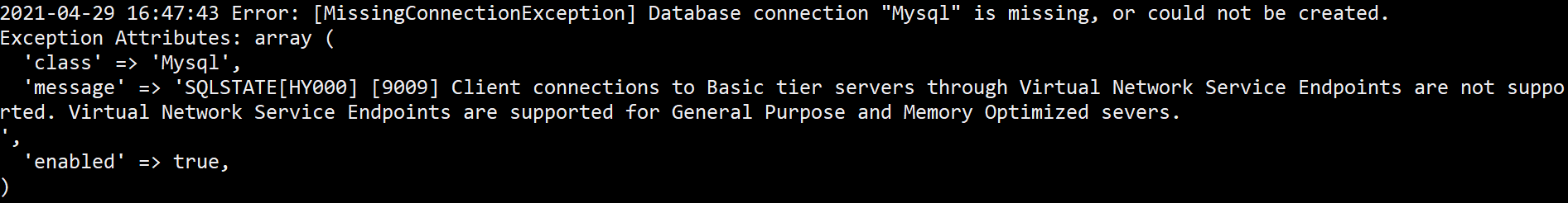 Error When Trying To Connect To Remote Database · Issue 7423 · Mispmisp · Github