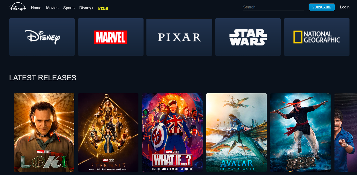 GitHub - polinenim/Disney-Plus-Hotstar-Clone-Website