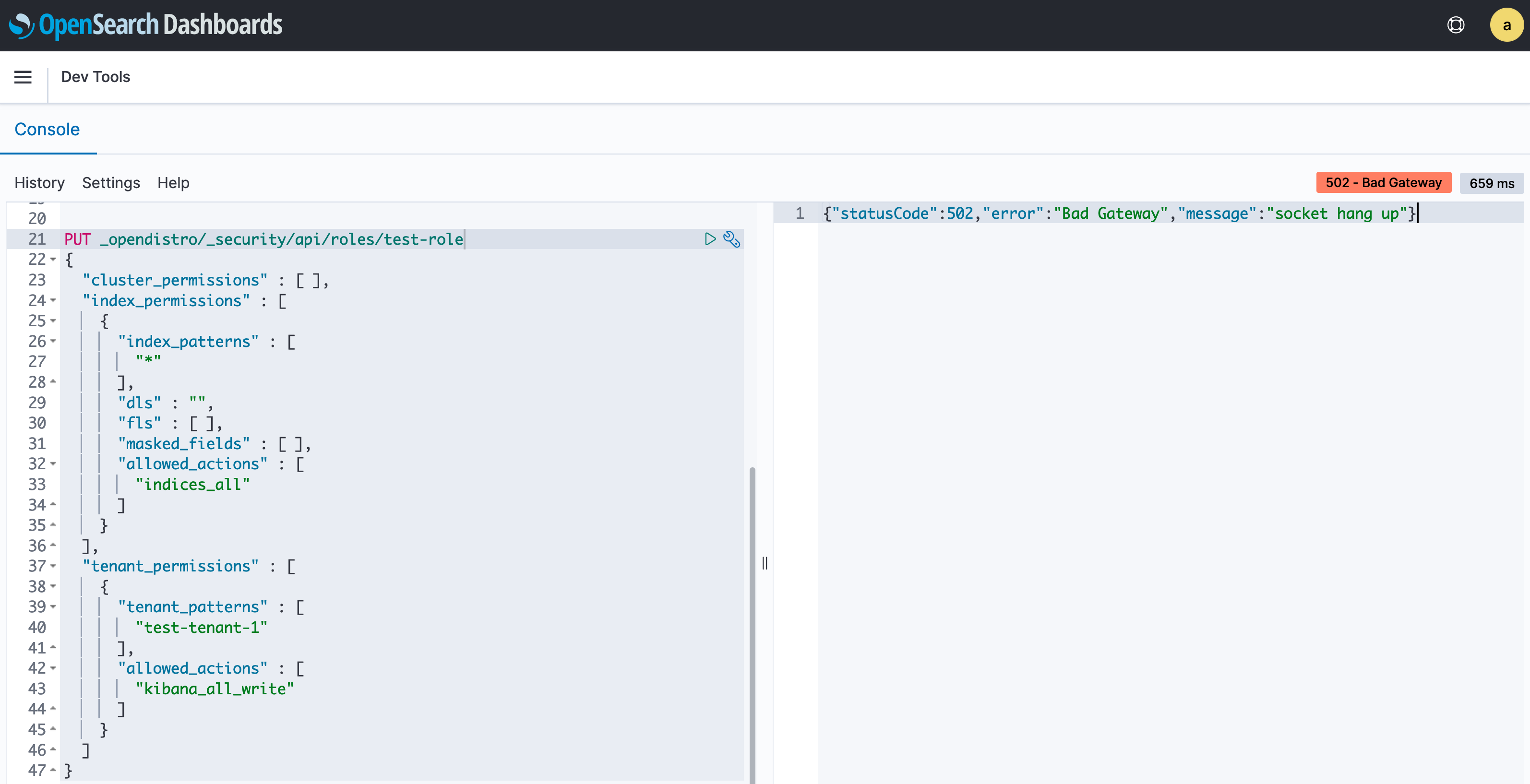 [BUG] Calling Create Role API Crashes OpenSearch · Issue #1850 · opensearch-project/OpenSearch ...