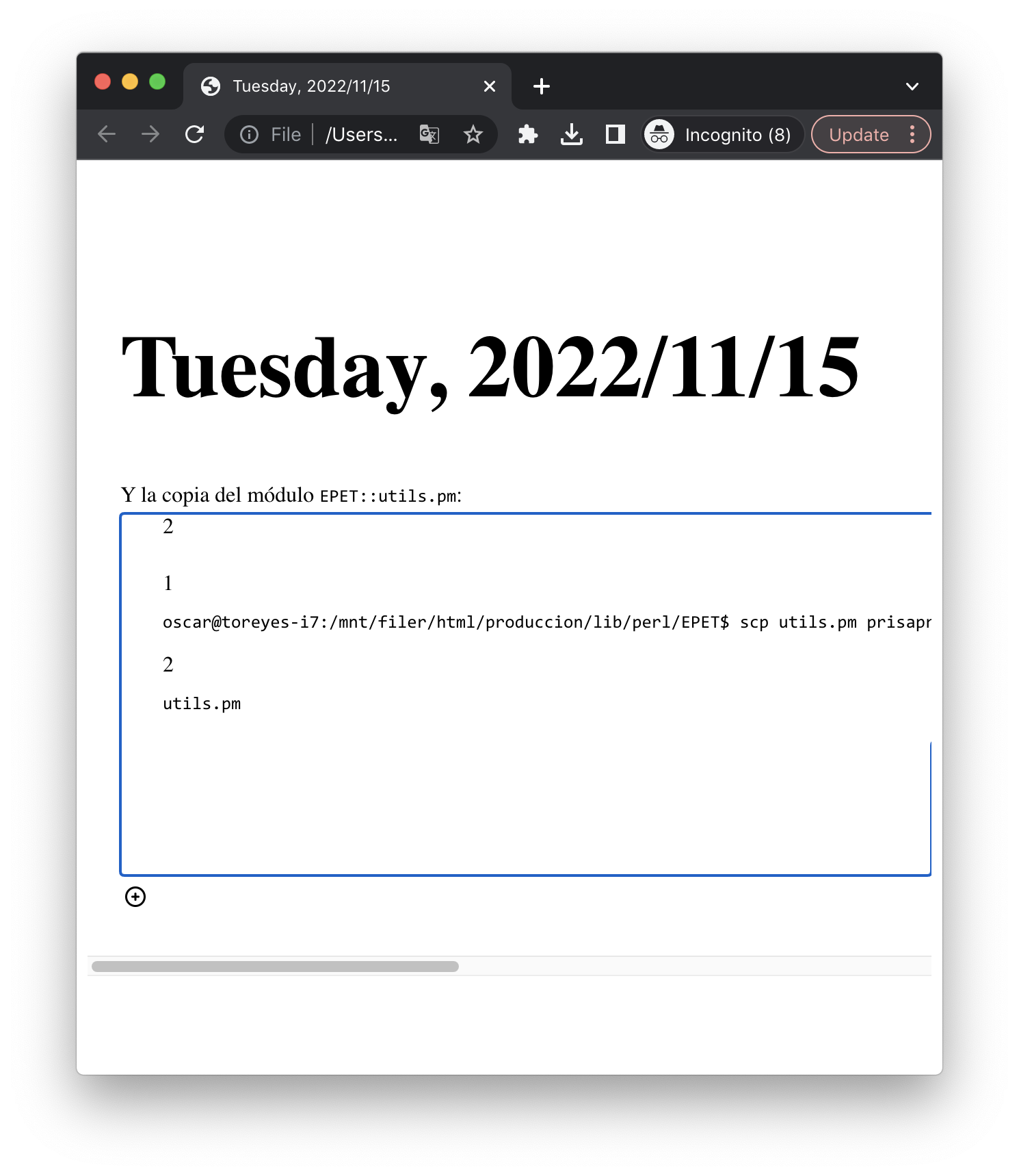 Horizontal scroll doesn't work in exported HTML · Issue #7344 · logseq/logseq · GitHub