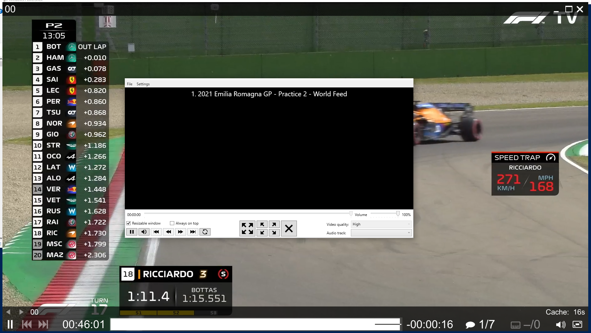 [BUG]Internal player not working when event is live · Issue #82 · robvdpol/RaceControl · GitHub