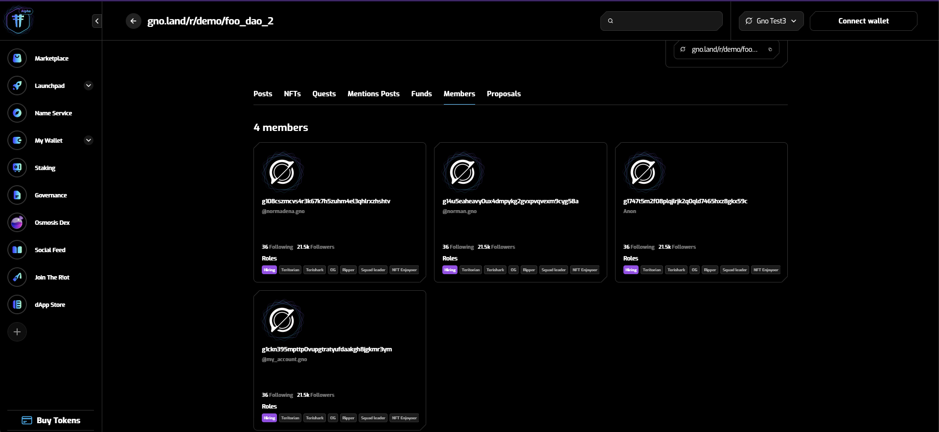 Teritori's Builder Journey · Issue #7 · gnolang/hackerspace · GitHub