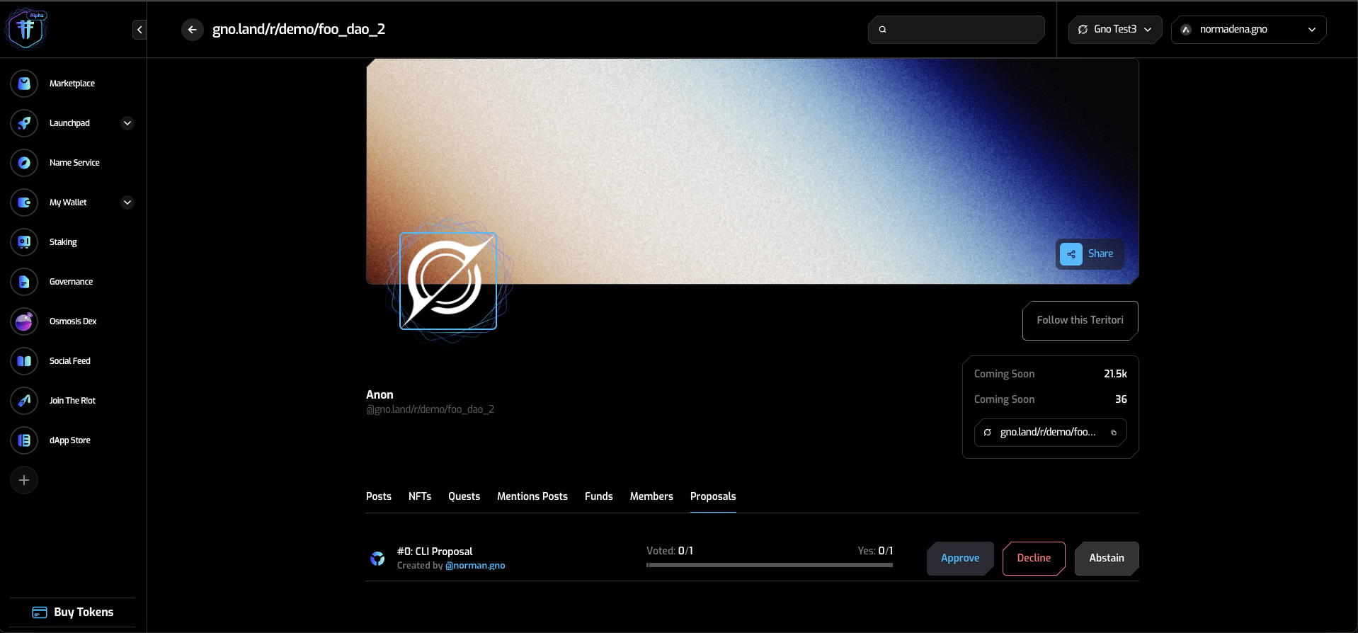 Teritori's Builder Journey · Issue #7 · gnolang/hackerspace · GitHub