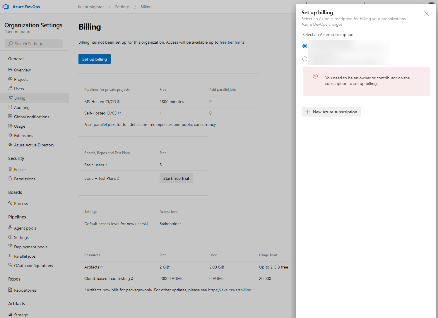 AzureDevOps artifact feed has reached free tier limit · Issue #1425 · fluentmigrator ...