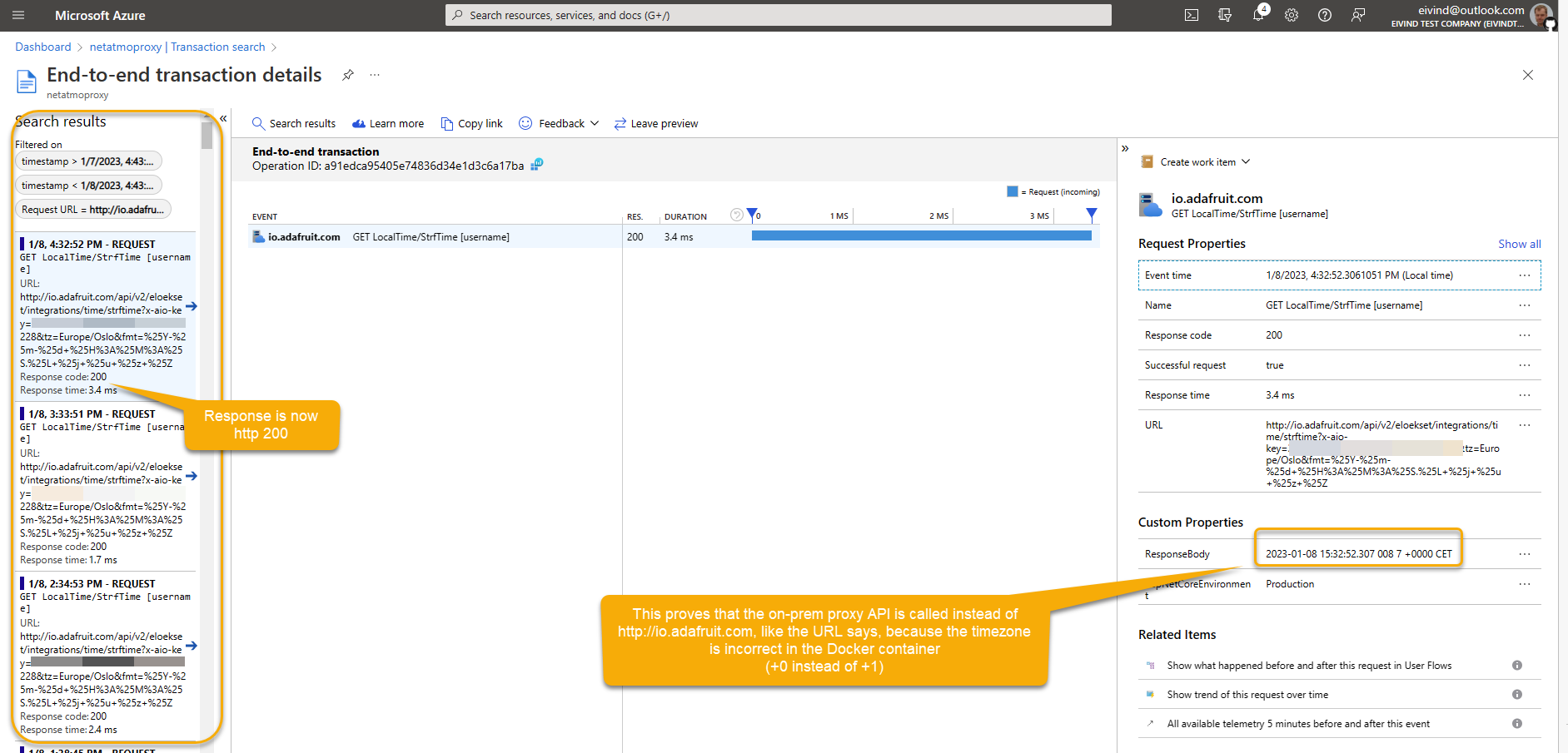 Create a handler for /api/v2/eloekset/integrations/time/strftime to return the local time ...