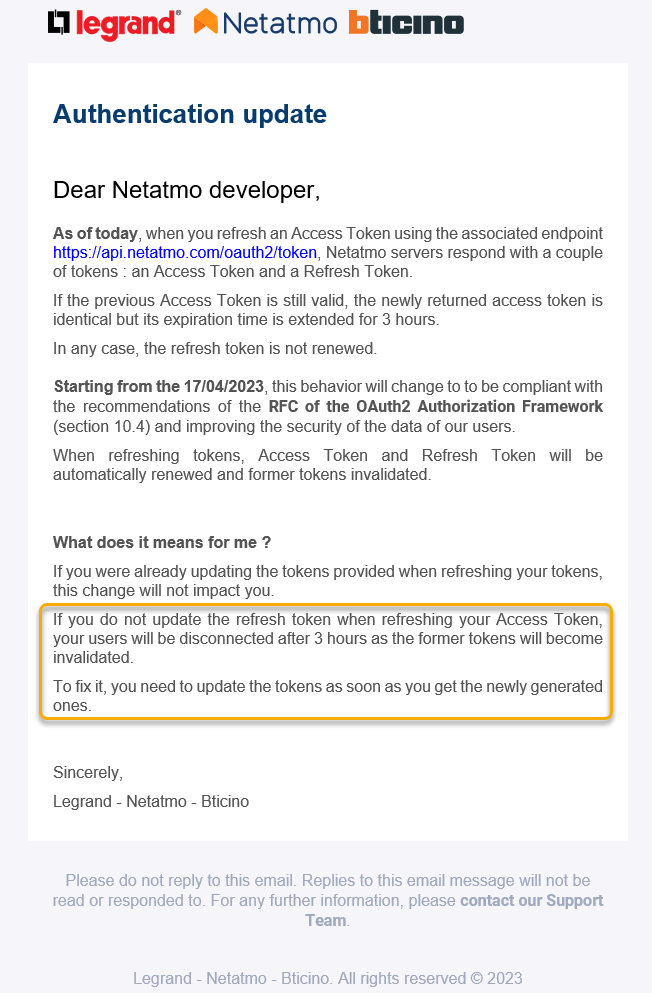 Changes to Netatmo tokens from April 2023 · Issue #22 · blog-eivindgl-com/netatmo-dotnet-proxy ...