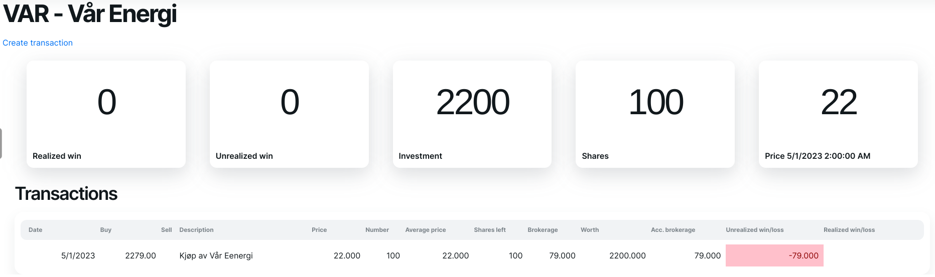 Create Summary Component For Transactions Page · Issue 10 · Blog Eivindgl Com My Portfolio · Github