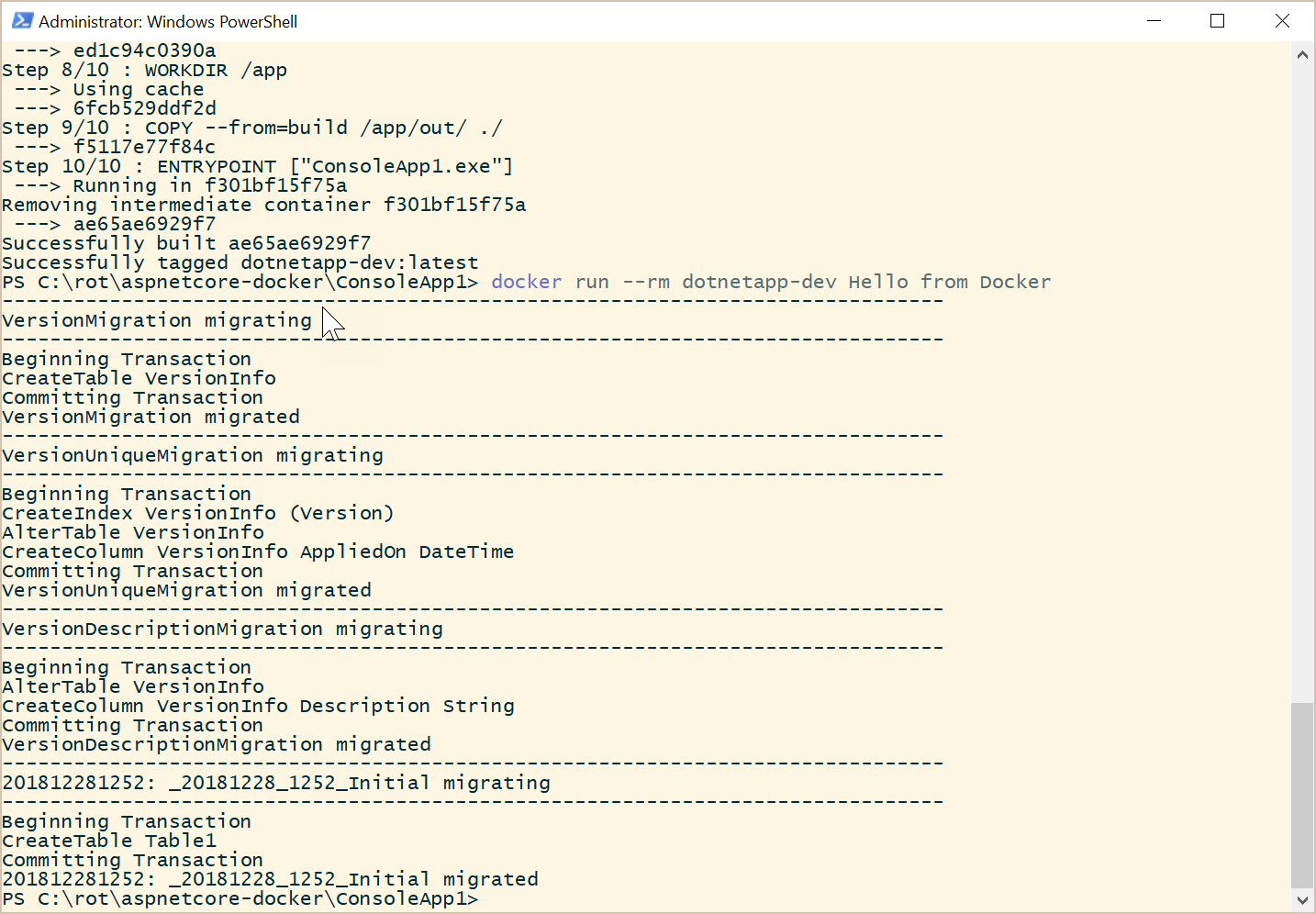 Question How To Use Fluentmigrator In Aspnet Core Runtime Only Linux
