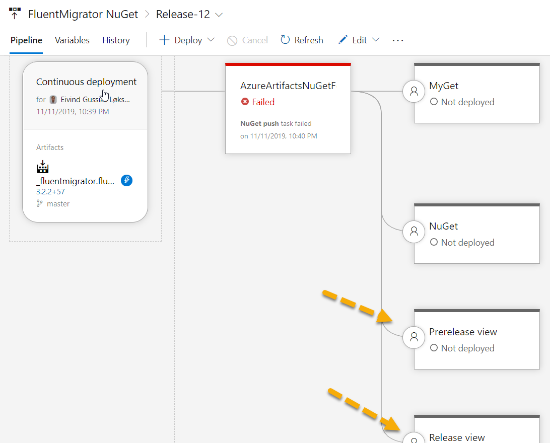 New NuGet feed for prereleases · Issue #1101 · fluentmigrator/fluentmigrator · GitHub