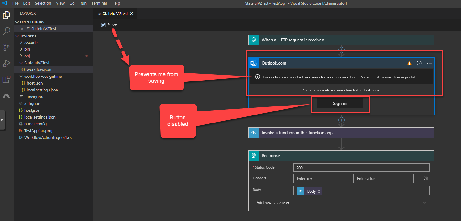Connection only available in portal · Issue #141 · Azure/logicapps · GitHub