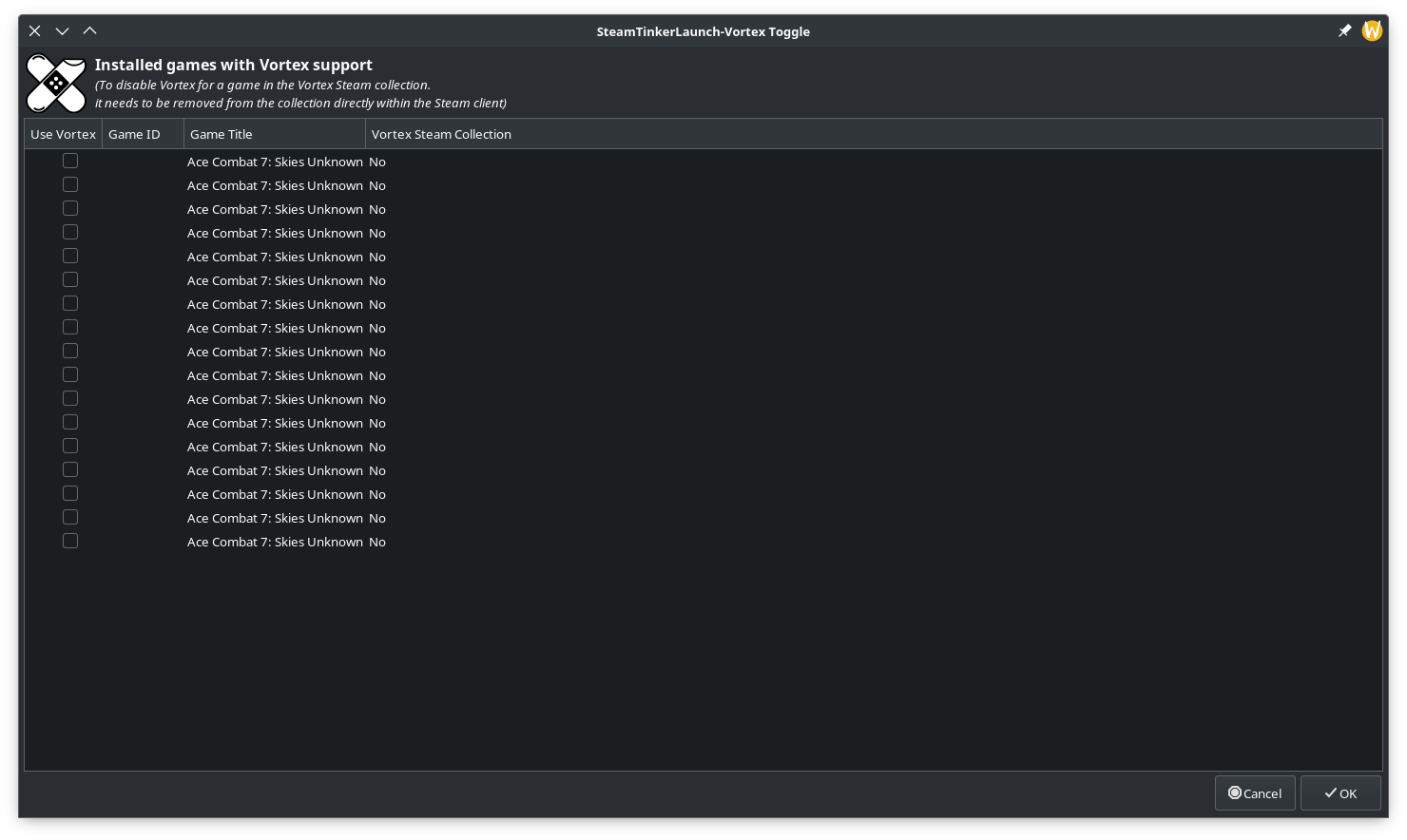Inaccurate games list for Vortex support · Issue #764 · sonic2kk/steamtinkerlaunch · GitHub