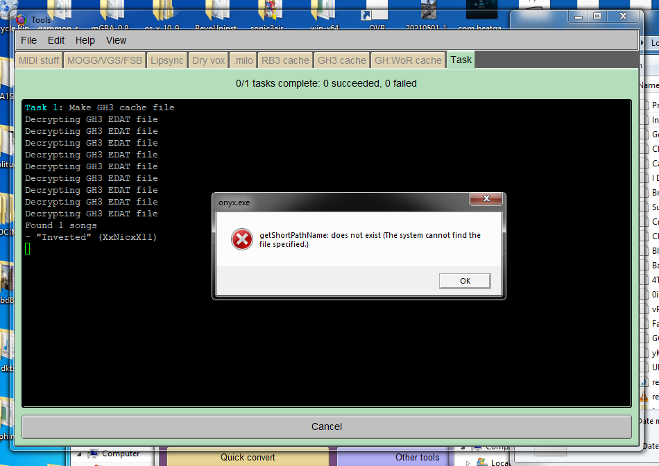 "getShortPathName: does not exist" when creating GH3 cache (PS3) · Issue #215 · mtolly/onyx · GitHub