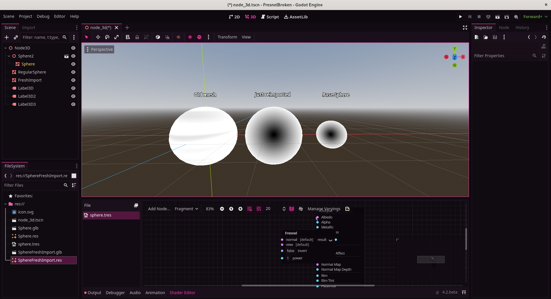 Upgrading meshes with mesh versioning tools yields different result than manually re-importing ...