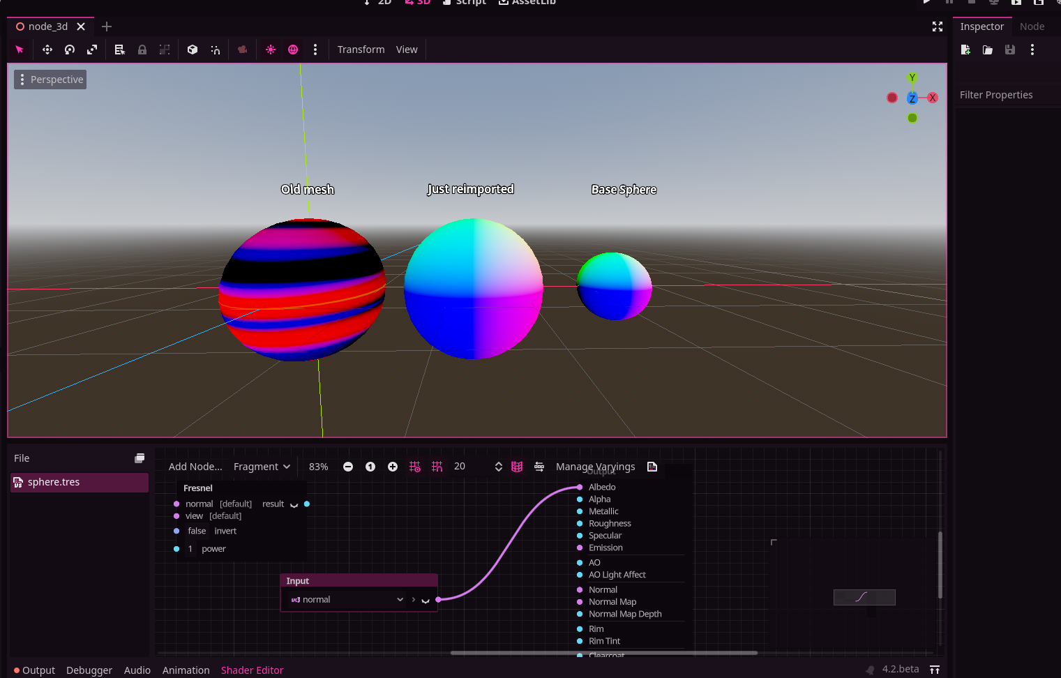 Upgrading meshes with mesh versioning tools yields different result than manually re-importing ...