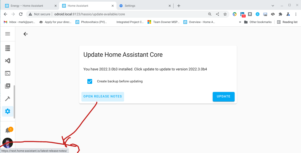 Beta updates point to non beta release notes · Issue #11869 · home ...