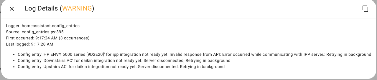 Error Fetching Solaredge Coordinator Data Downgrade To Warning · Issue 161 · Willcodeforcats