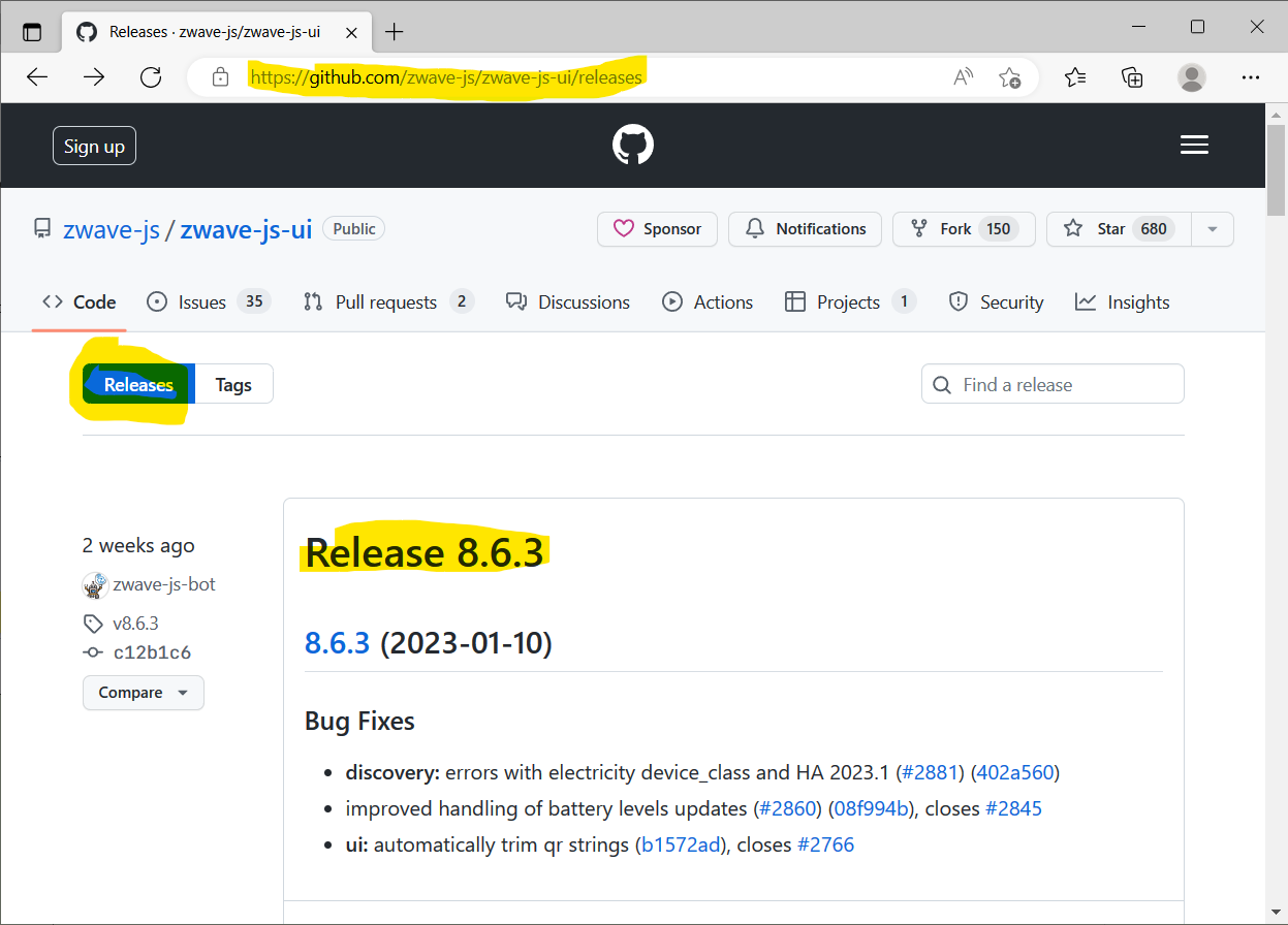 Release 8.7.0 is tagged but is not a release · Issue #2904 · zwave-js ...