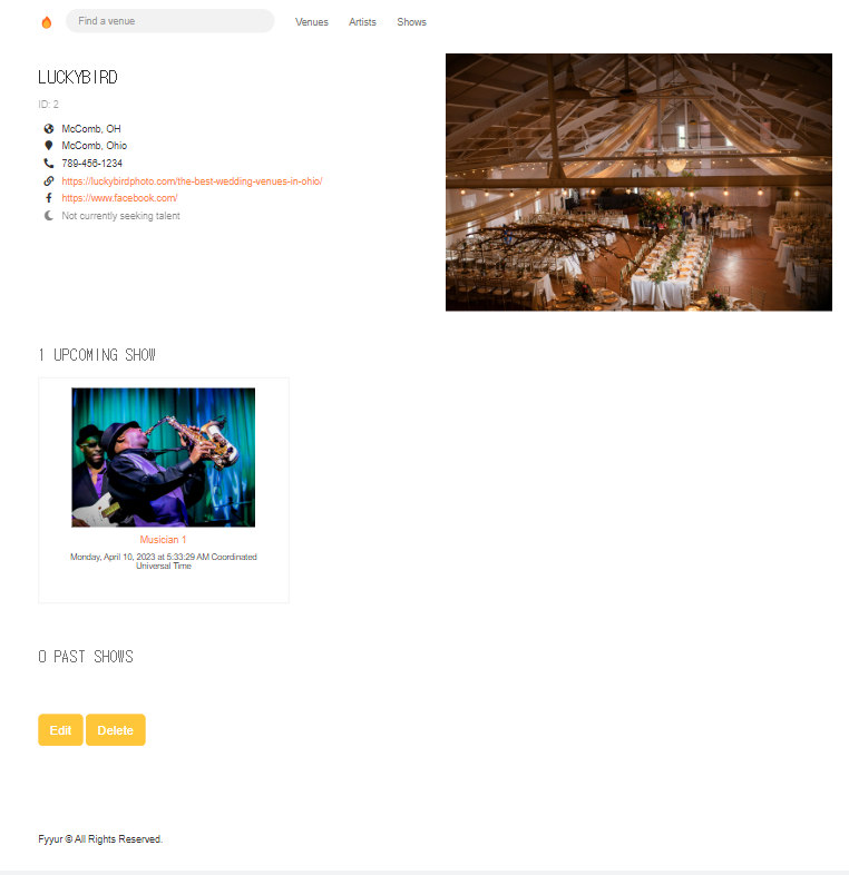 GitHub - soojiyou/FS-1-Design-a-Venue-Booking-Database-Fyyur