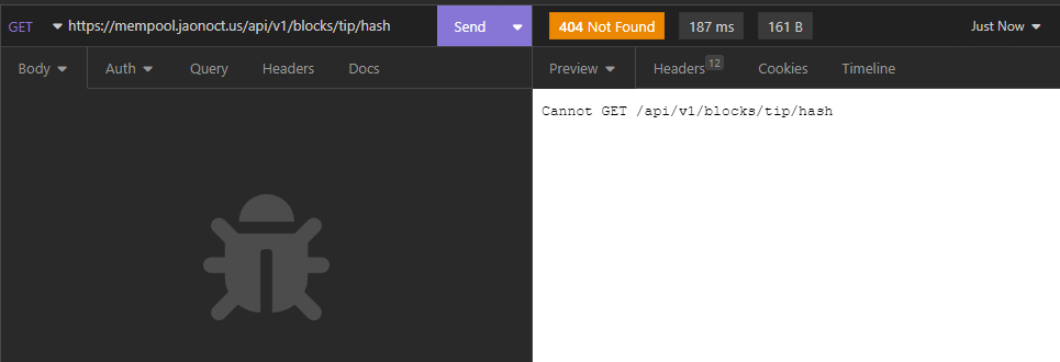 Tip Hash endpoint is broken · Issue #2968 · mempool/mempool · GitHub