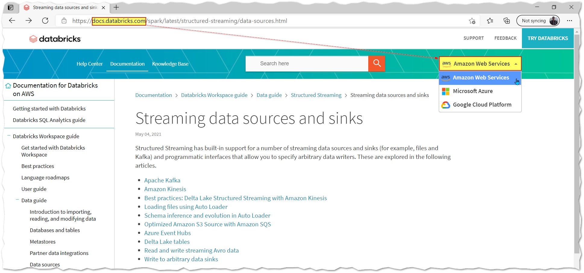 Amazon Kinesis missing on this page · Issue #75090 · MicrosoftDocs/azure-docs · GitHub