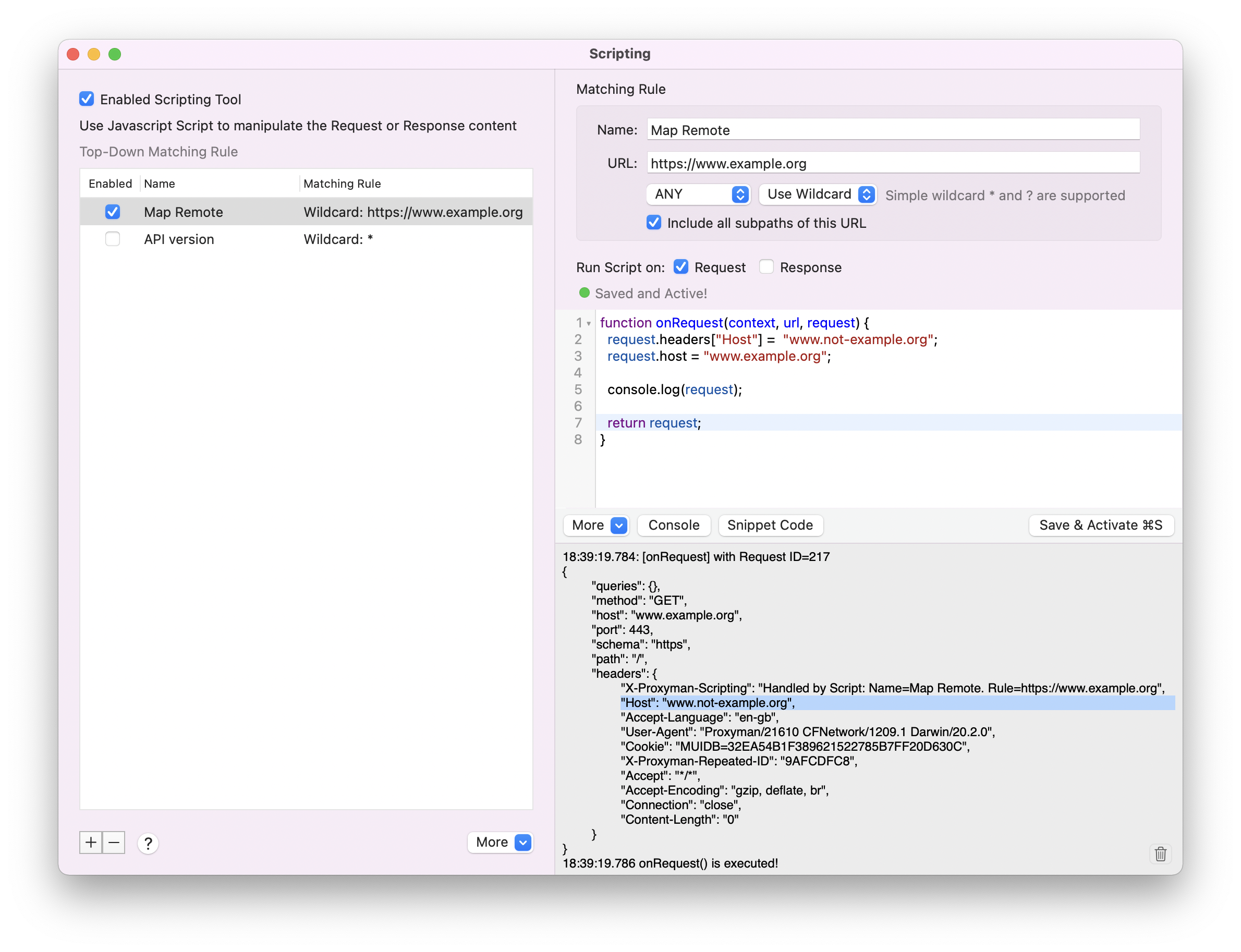 Host header set in script is ignored · Issue #769 · ProxymanApp/Proxyman · GitHub
