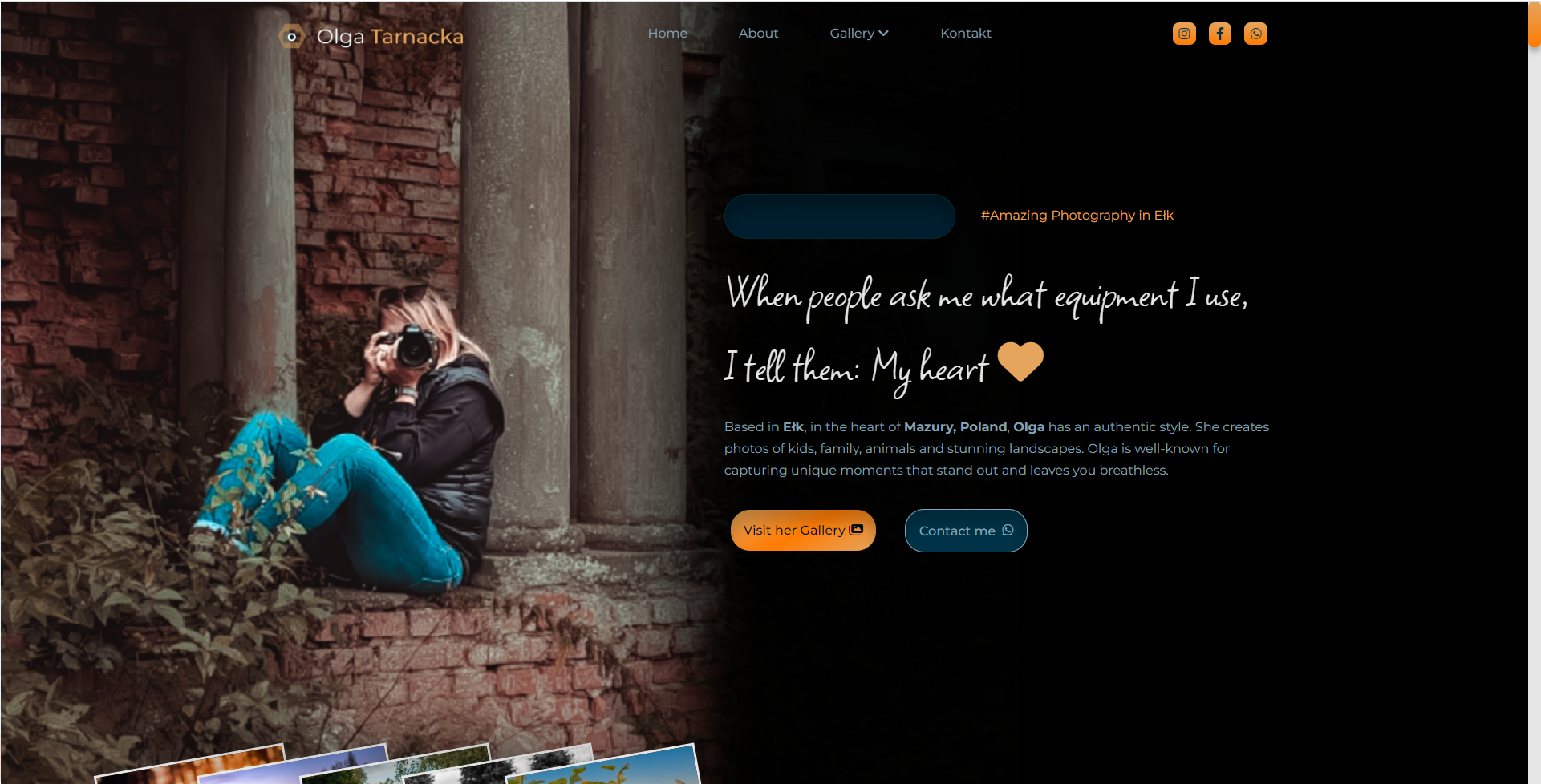 GitHub - Pilag6/Olga-Tarnacka-Photos: 📸 Portfolio website for a Photographer based in Poland