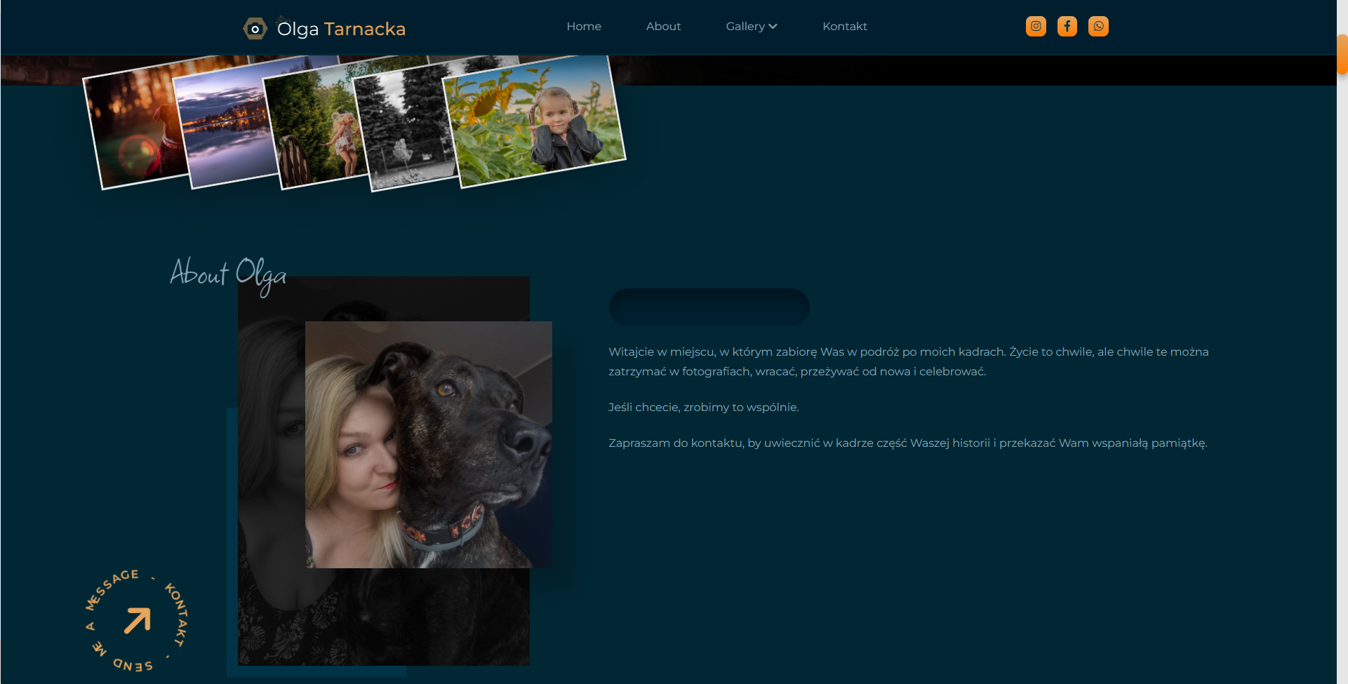 GitHub - Pilag6/Olga-Tarnacka-Photos: 📸 Portfolio website for a Photographer based in Poland