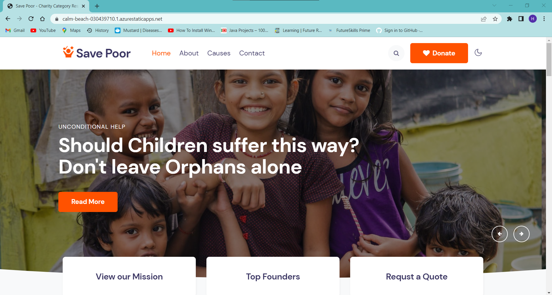 GitHub - DevikaMoturi16/orphanage-website: https://calm-beach-030439710.1.azurestaticapps.net