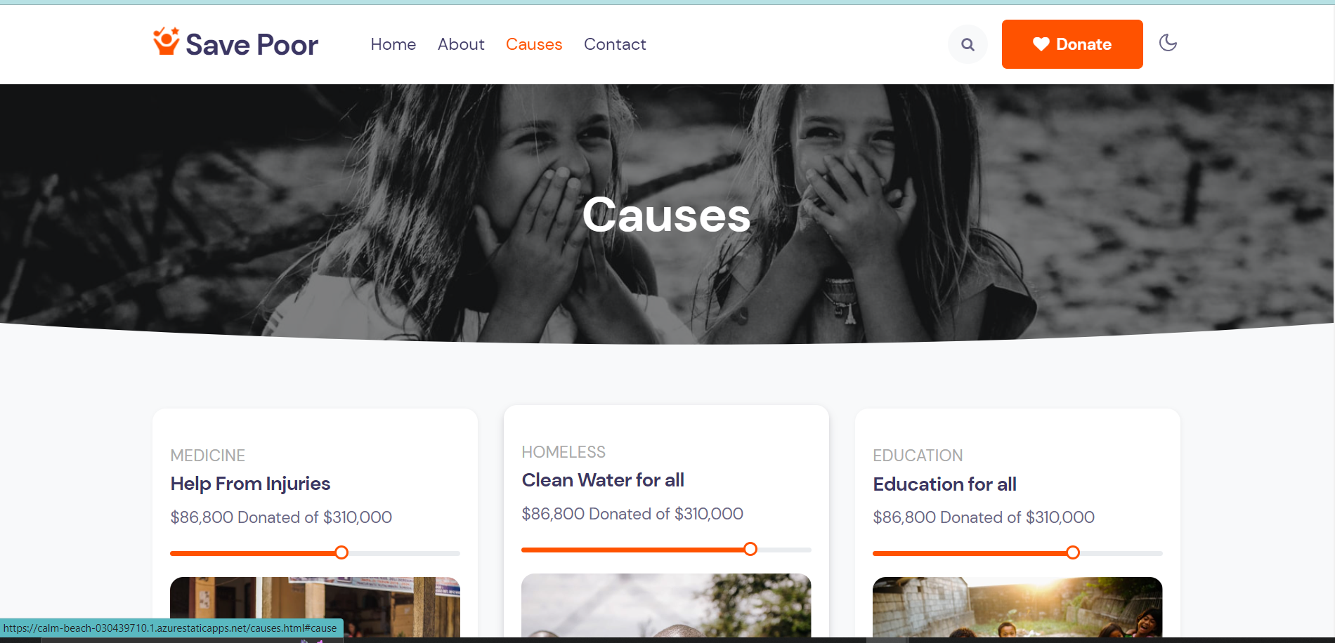 GitHub - DevikaMoturi16/orphanage-website: https://calm-beach-030439710.1.azurestaticapps.net