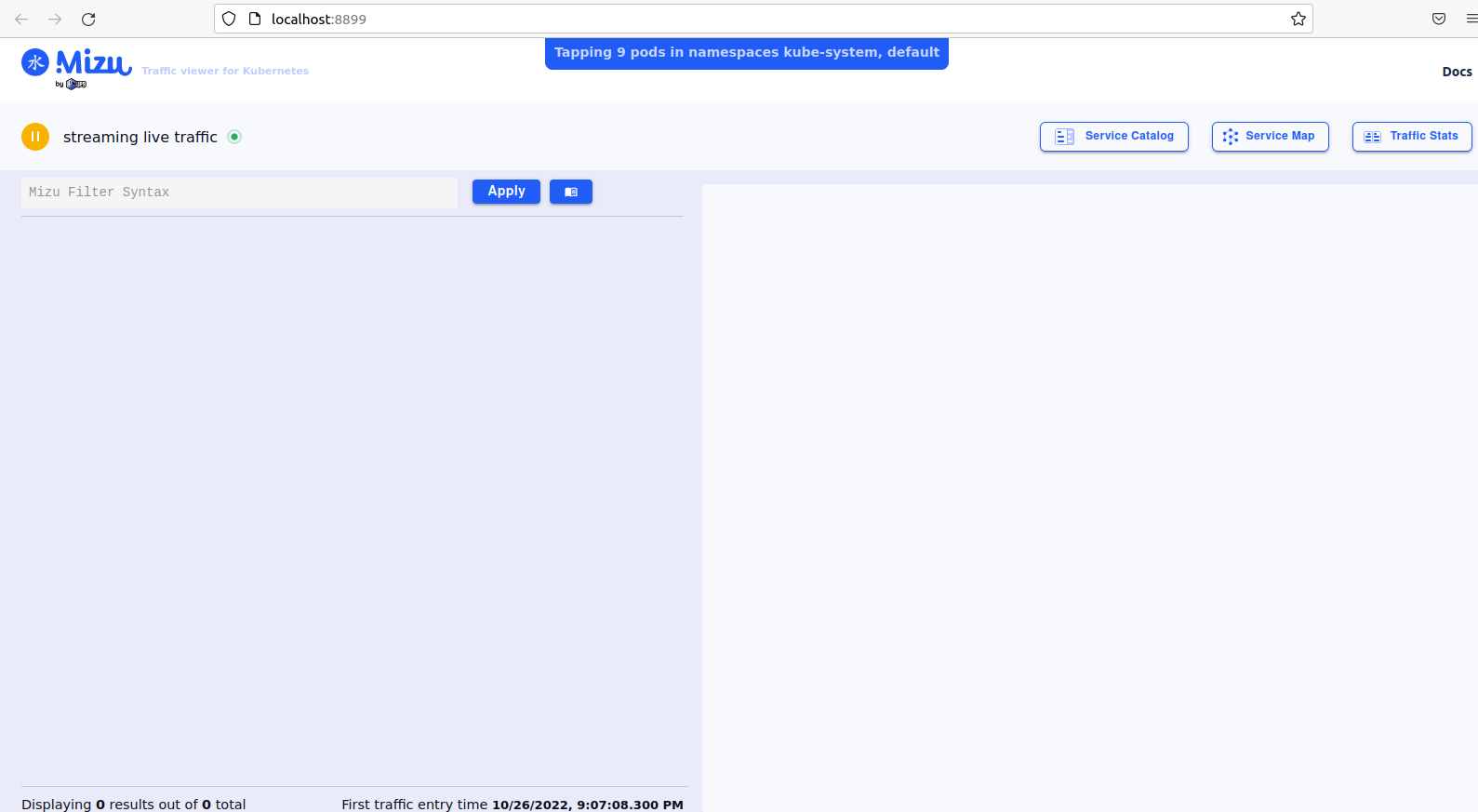 Don't get traffic from my pods · Issue #1222 · kubeshark/kubeshark · GitHub