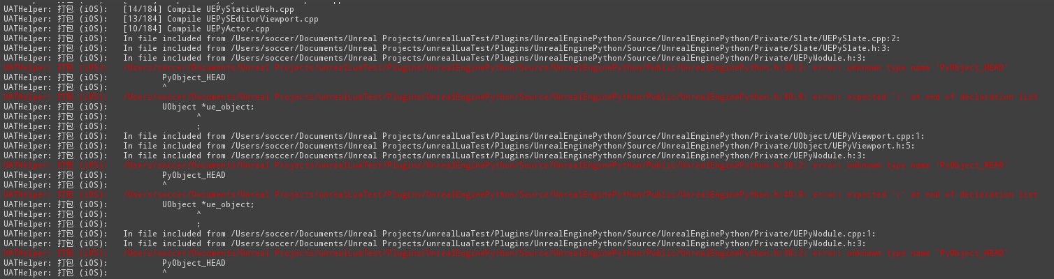 Can not package in macOs · Issue #507 · 20tab/UnrealEnginePython · GitHub
