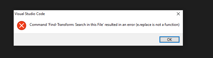 Find and Transform creating errors · Issue #10 · ArturoDent/find-and ...