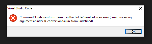 Find and Transform creating errors · Issue #10 · ArturoDent/find-and-transform · GitHub
